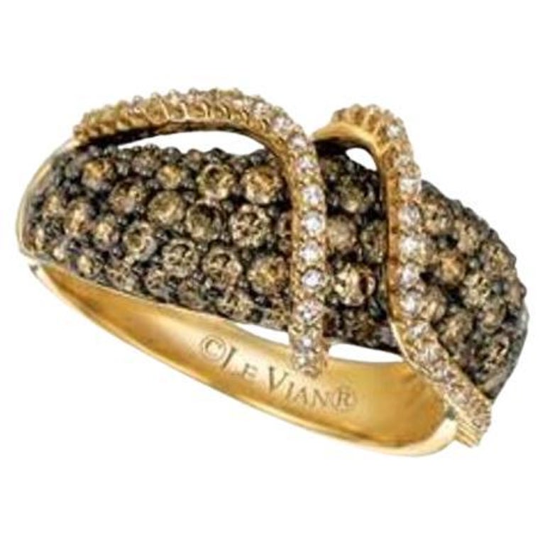 Grand Sample Sale Ring Featuring Chocolate Diamonds, Vanilla Diamonds ...