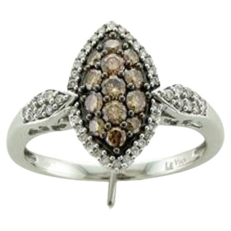 Grand Sample Sale Ring Featuring Chocolate Diamonds, Vanilla Diamonds ...