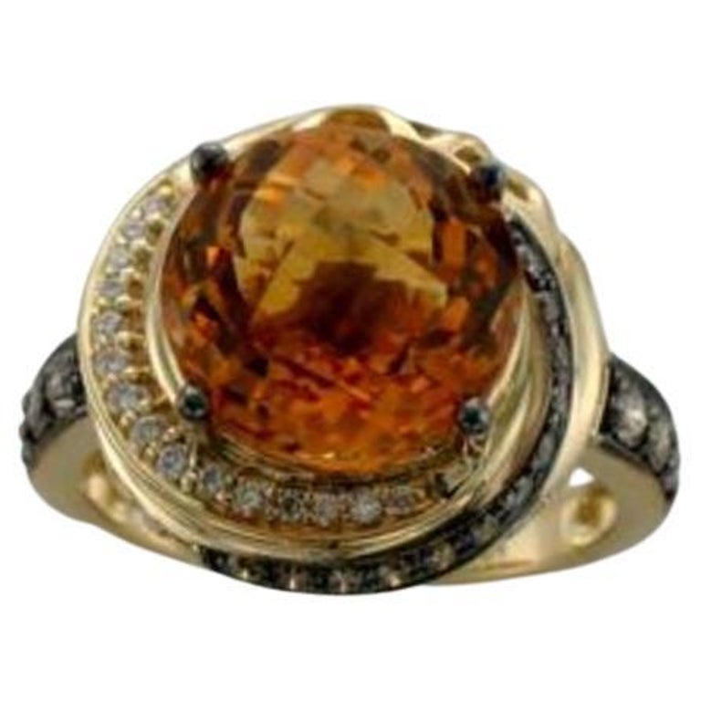 Grand Sample Sale Ring featuring Cinnamon Citrine Chocolate Diamonds ...