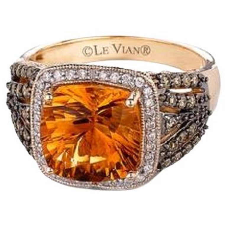 Grand Sample Sale Ring Featuring Cinnamon Citrine Chocolate Diamonds ...