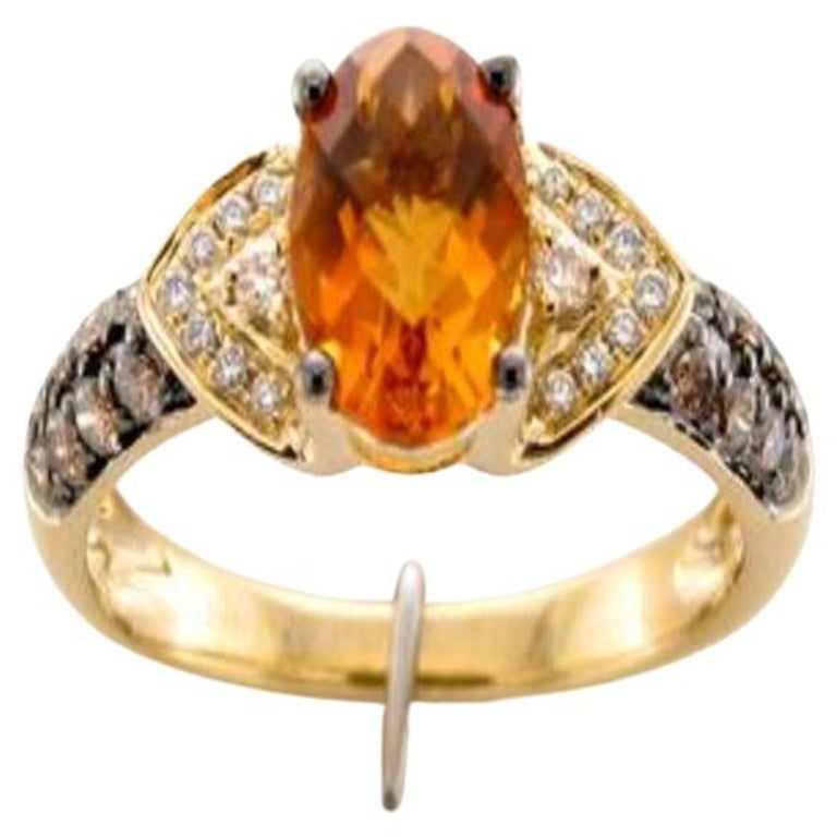 Grand Sample Sale Ring featuring Cinnamon Citrine Vanilla Diamonds ...