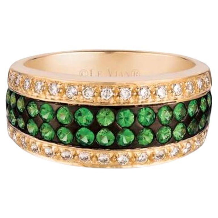 Grand Sample Sale Ring Featuring Forest Green Tsavorite Vanilla ...