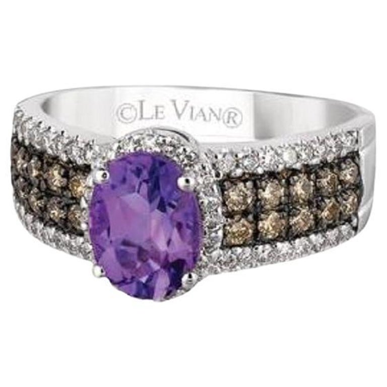 Grand Sample Sale Ring Featuring Grape Amethyst Chocolate Diamonds For ...