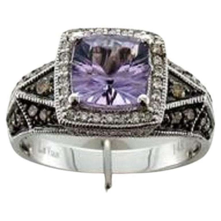 Grand Sample Sale Ring Featuring Grape Amethyst Chocolate Diamonds For ...