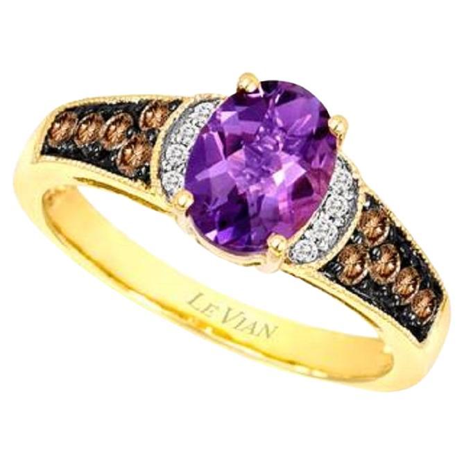 Grand Sample Sale Ring featuring Grape Amethyst Chocolate Diamonds For ...