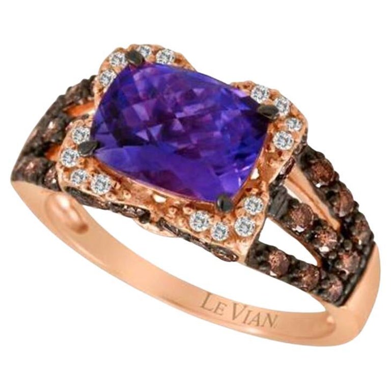 Grand Sample Sale Ring Featuring Grape Amethyst Chocolate Diamonds ...