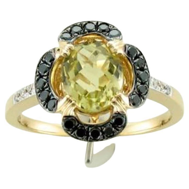 Grand Sample Sale Ring featuring Lemon Quartz Blackberry Diamonds ...