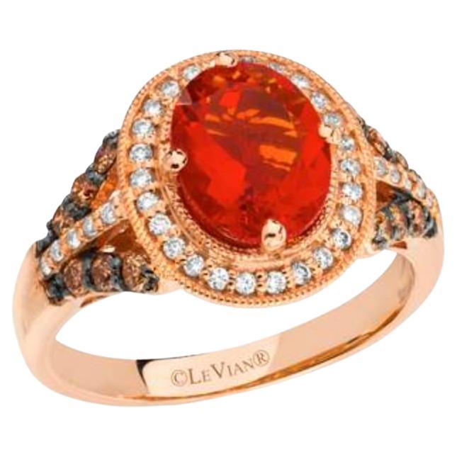 Grand Sample Sale Ring featuring Neon Tangerine Fire Opal Chocolate ...