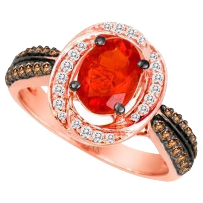 Grand Sample Sale Ring featuring Neon Tangerine Fire Opal Chocolate ...