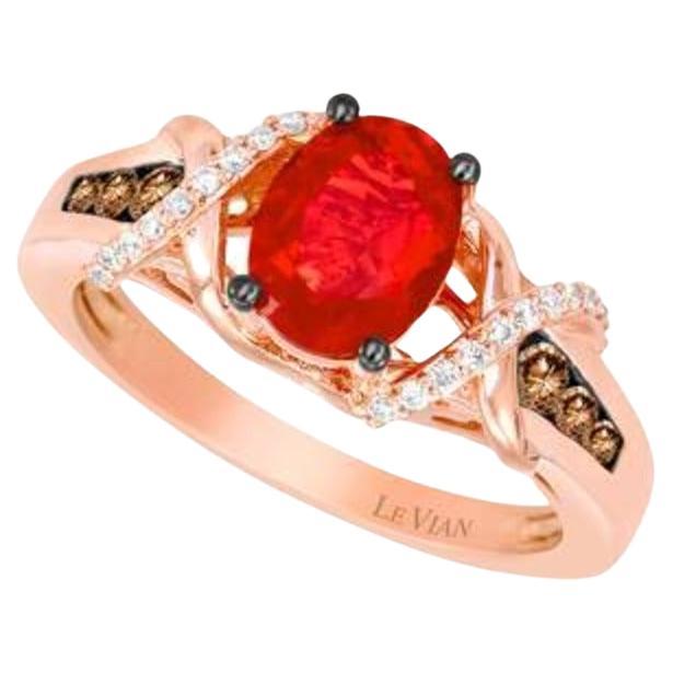 Grand Sample Sale Ring Featuring Neon Tangerine Fire Opal Chocolate ...