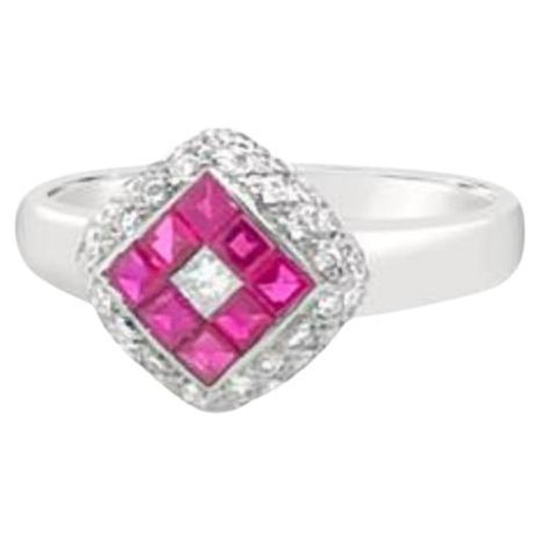 Grand Sample Sale Ring Featuring Passion Ruby Vanilla Diamonds For Sale ...