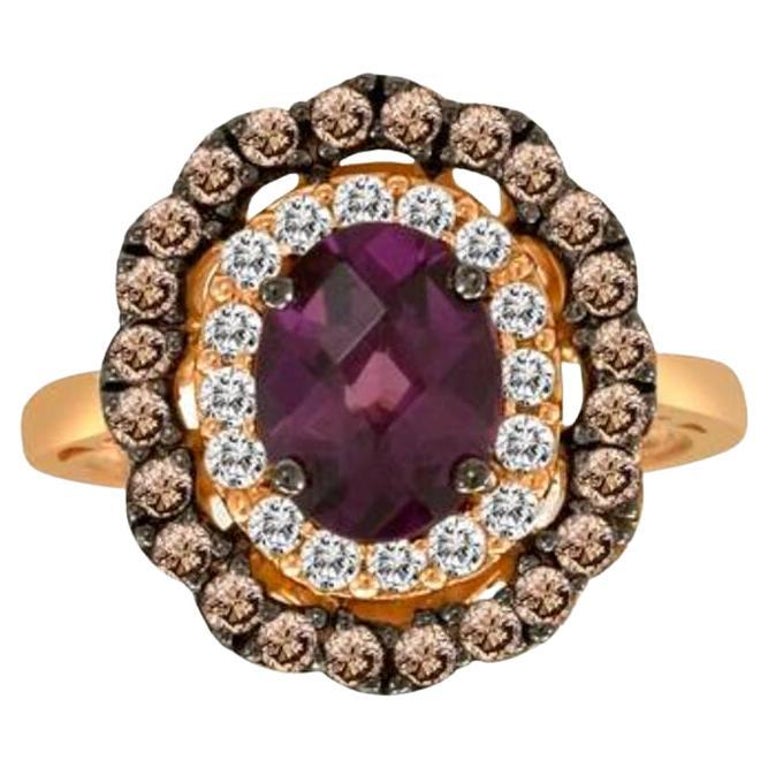 Grand Sample Sale Ring Featuring Raspberry Rhodolite, White Sapphire ...