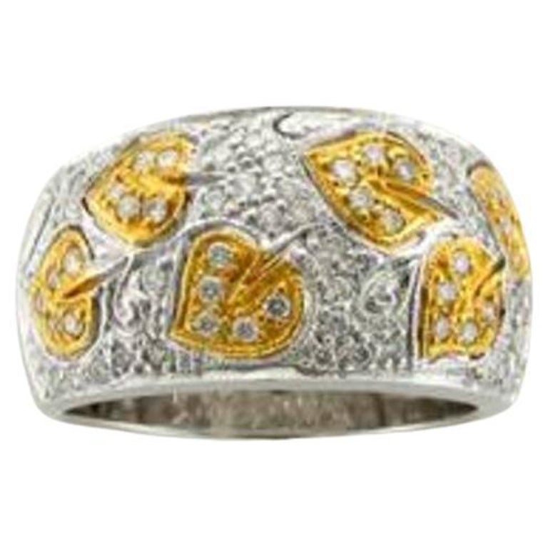 Grand Sample Sale Ring Featuring Vanilla Diamonds Set in 14k Two Tone ...