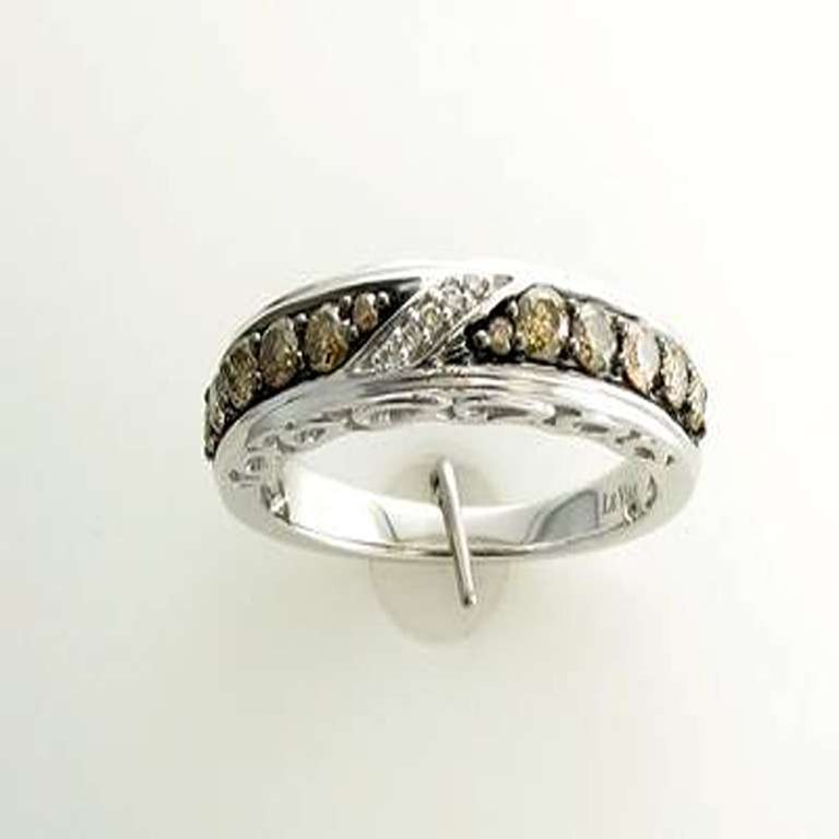 Grand Sample Sale Ring w/ 1/2cts, Chocolate Diamonds, Vanilla Diamonds ...
