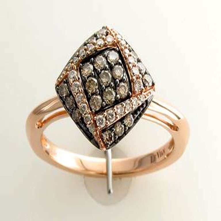 Grand Sample Sale Ring w/ 1/3 cts, Chocolate and 1/8cts, Vanilla ...