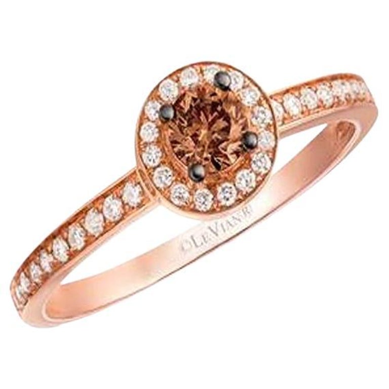 Grand Sample Sale Ring with 1/4cts. Chocolate and 1/6cts. Vanilla ...