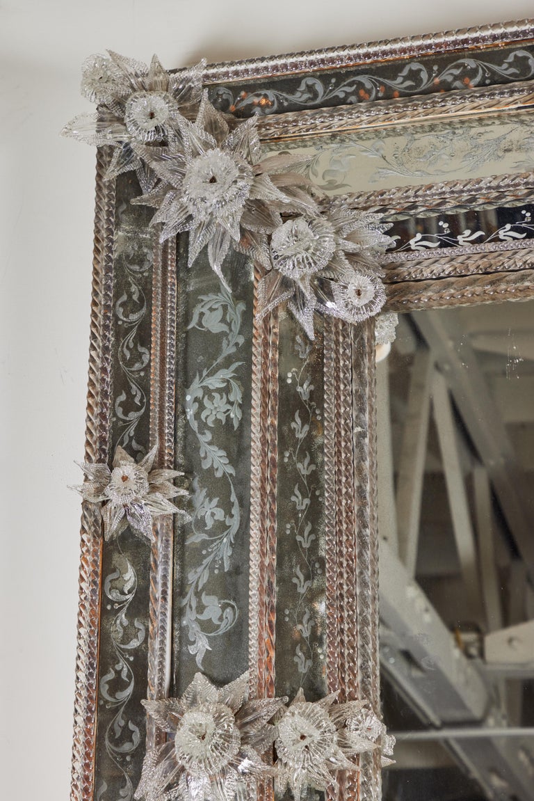 Grand Scale Venetian Mirror For Sale at 1stDibs