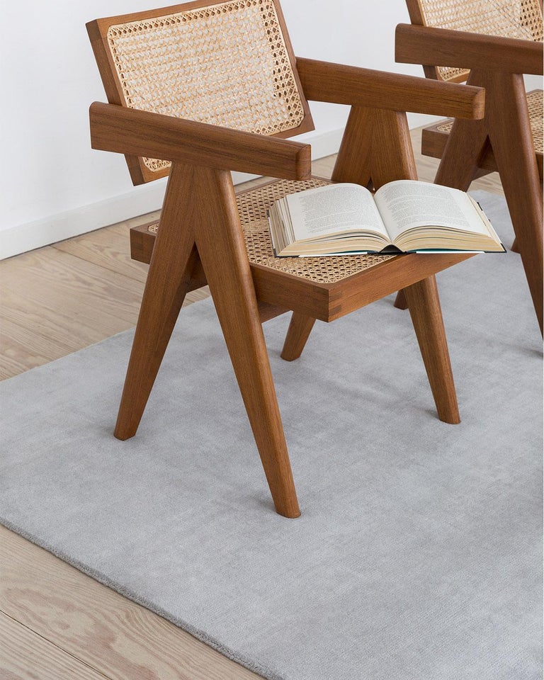 Grand Silver, Wool Cut Pile Rug For Sale at 1stDibs | cut pile wool rug