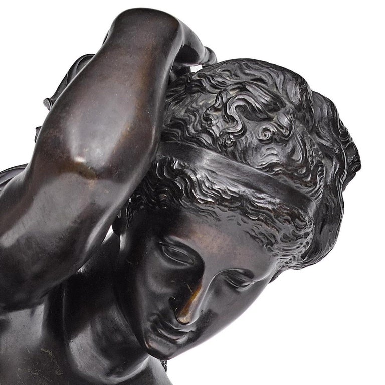 Grand Tour Bronze Sculpture of Venus at the Bath at 1stDibs
