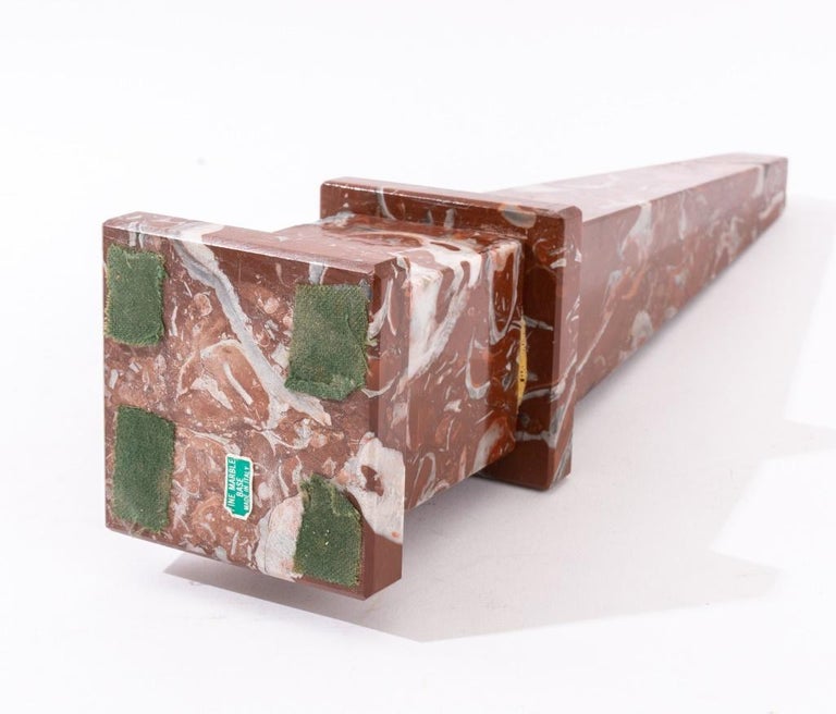 Grand Tour Manner Red Jasper Marble Obelisk For Sale at 1stDibs