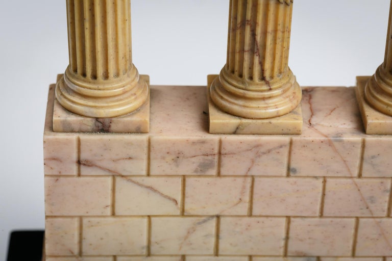 Grand Tour Model of the Temple of Caster and Pollux in Giallo Antico ...