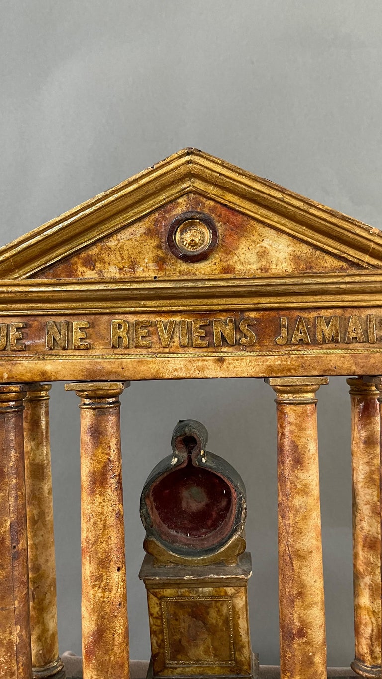 Grand Tour Neoclassical Style Faux-Marble Temple For Sale at 1stDibs