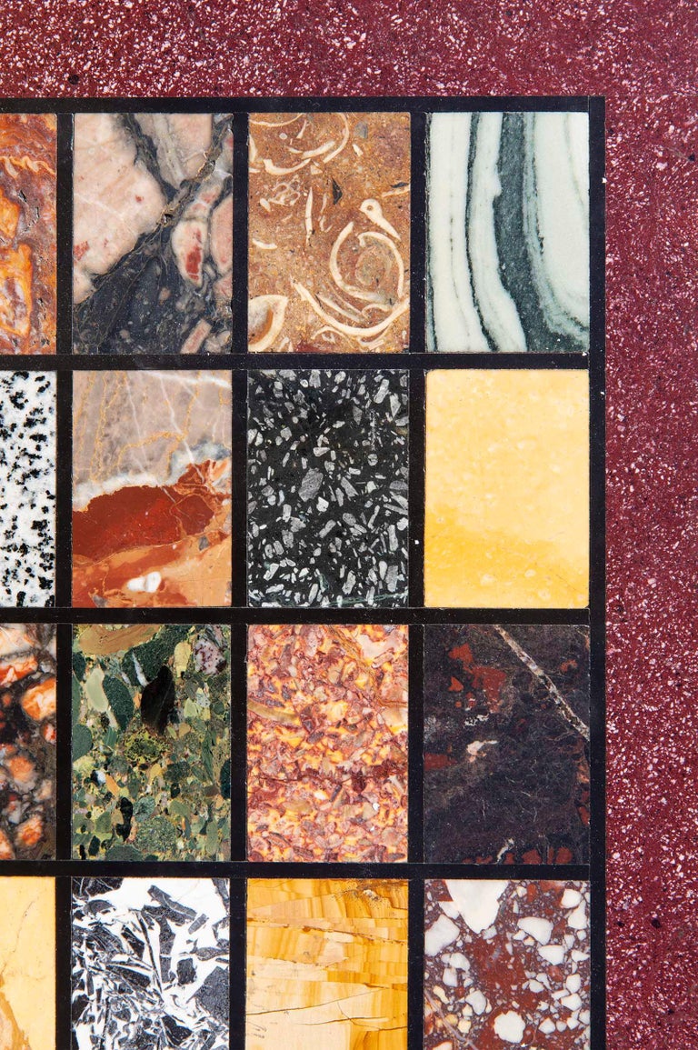 Grand Tour Specimen Marble and Porphyry Panel or Pietra Dura Picture ...