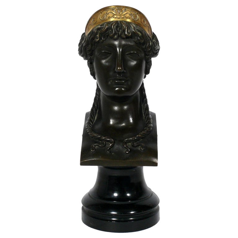 Grand Tour Style Female Bronze Bust at 1stDibs