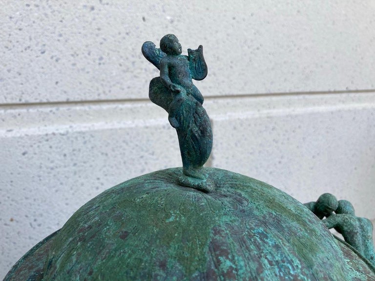 Grand Tour Verdigris Roman Bronze and Copper Stove after the Pompeii ...