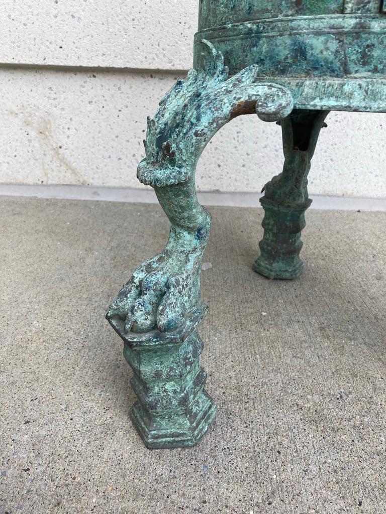 Grand Tour Verdigris Roman Bronze and Copper Stove after the Pompeii ...
