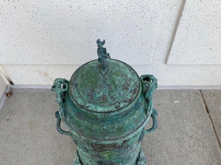 Grand Tour Verdigris Roman Bronze and Copper Stove after the Pompeii ...