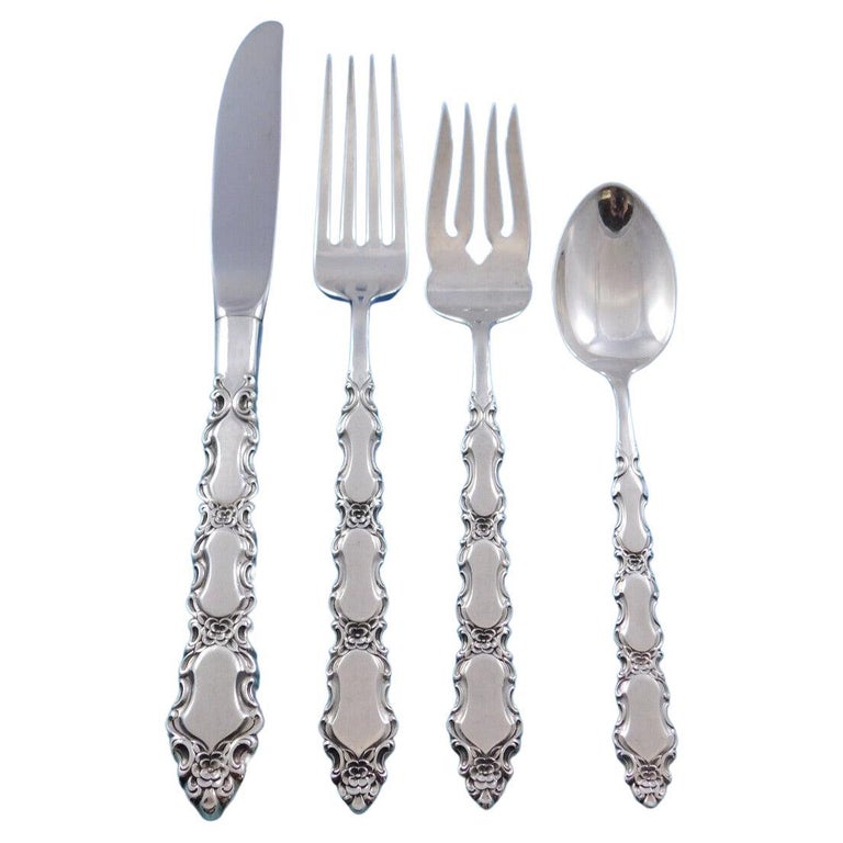 Grand Trianon by International Sterling Silver Cutlery Set 12 Service ...