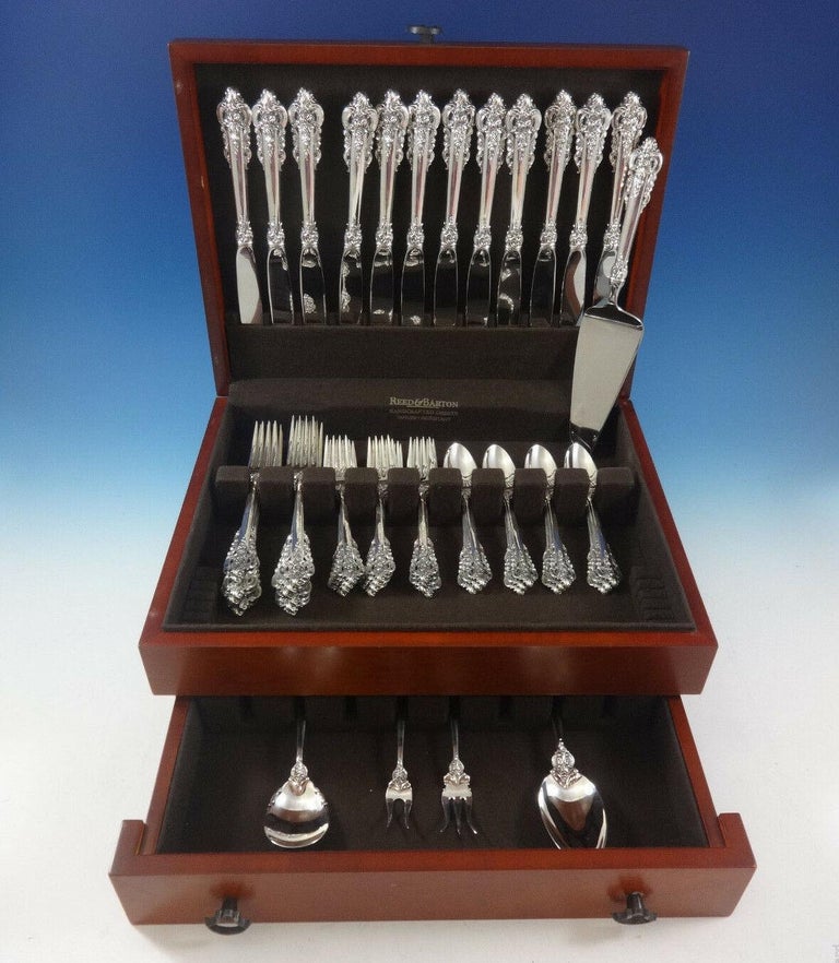 Grande Baroque by Wallace Sterling Silver Flatware Set 12 Service ...