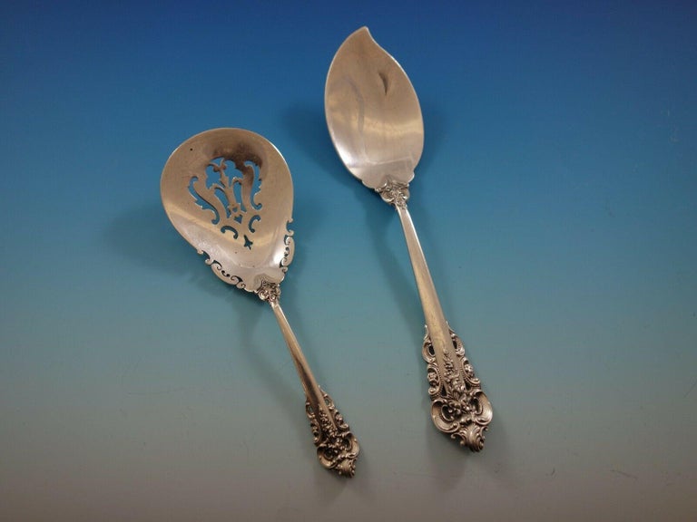 Grande Baroque by Wallace Sterling Silver Flatware Set 24 Dinner ...