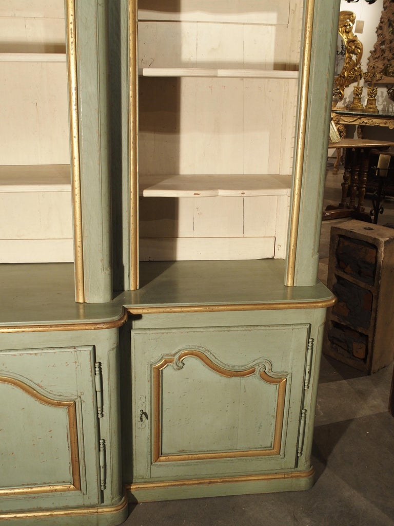 Grande French Regence Style Painted Bibliotheque from Toulouse at ...