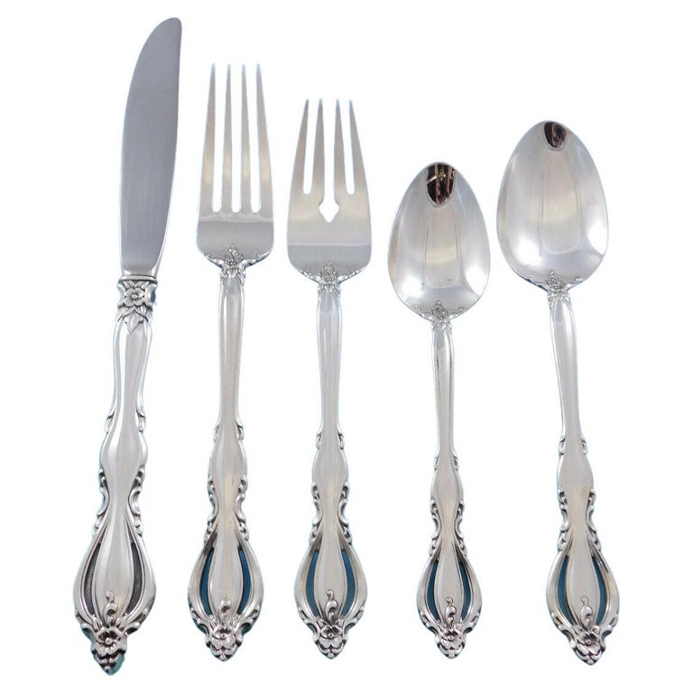 Grande Regency by International Sterling Silver Flatware Set 12 Service ...