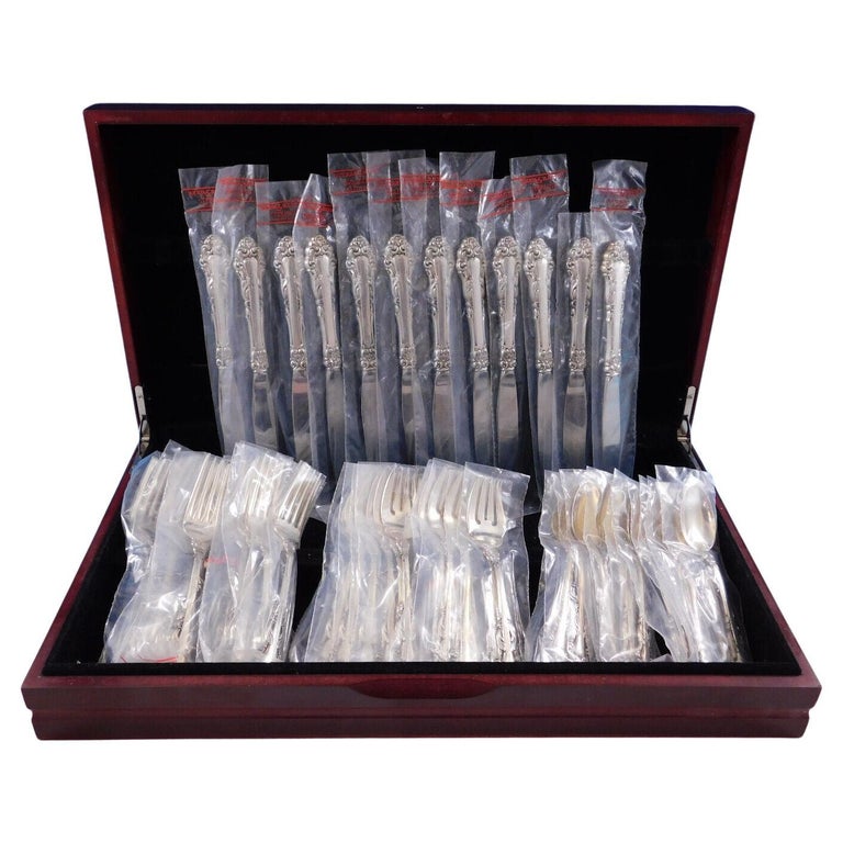 Grande Renaissance by Reed and Barton Sterling Silver Flatware 12 Set ...
