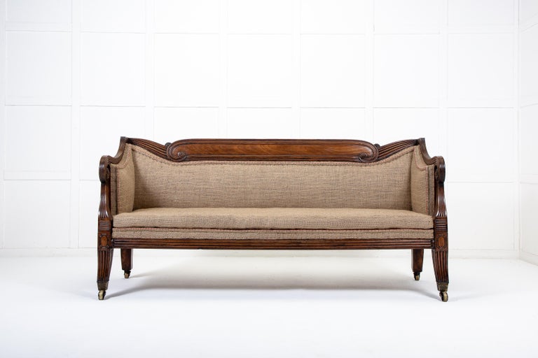 Grande Scale 19th Century Regency Mahogany Country House Sofa For Sale ...