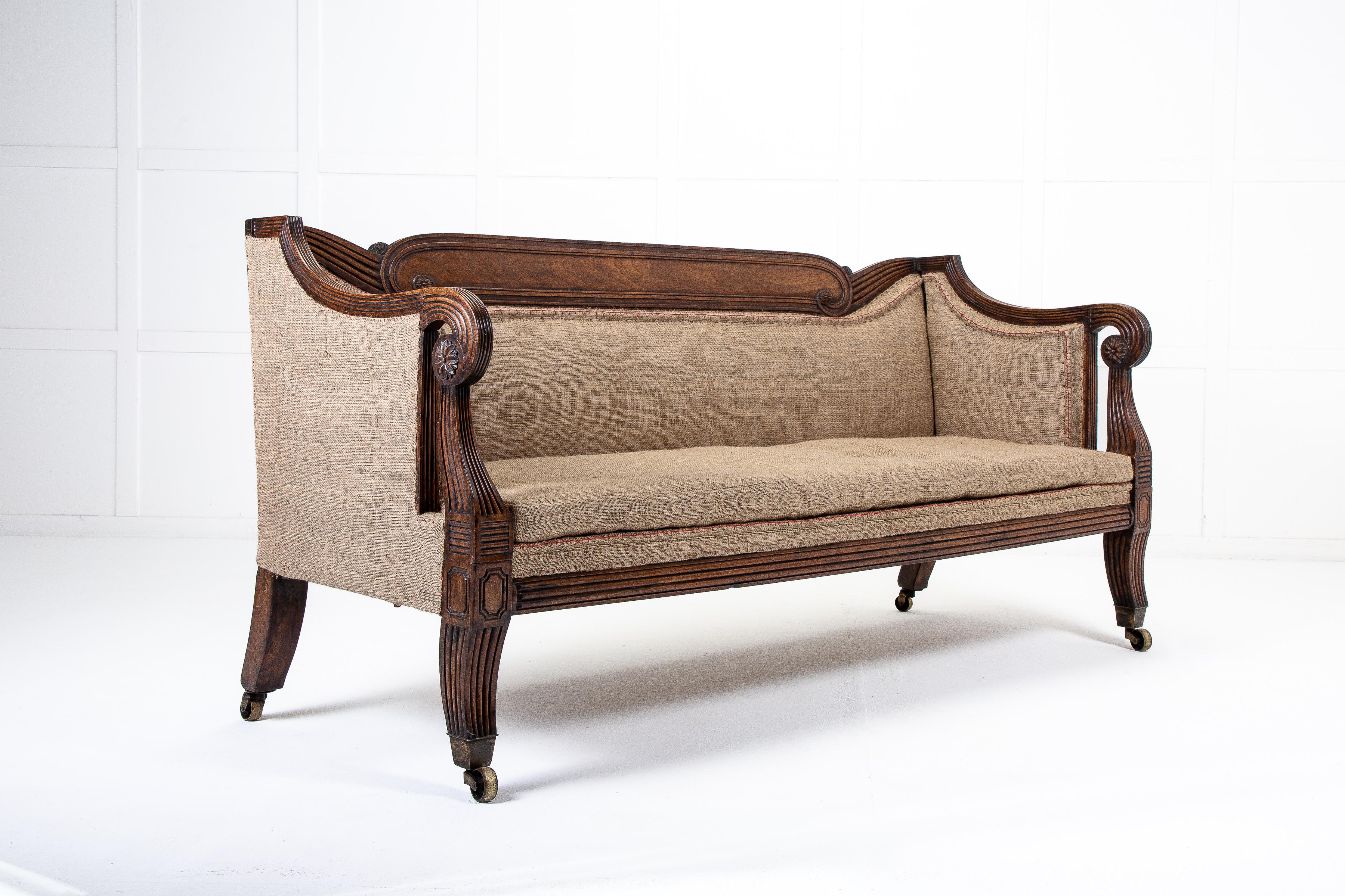 Grande Scale 19th Century Regency Mahogany Country House Sofa For Sale ...