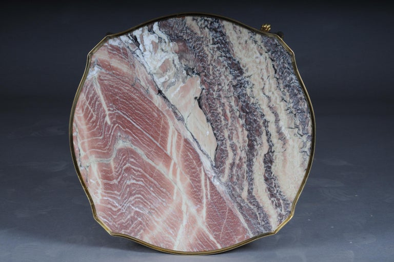 Grandiose Side Table with Bronze Louis XV Marble Beech Wood For Sale at ...