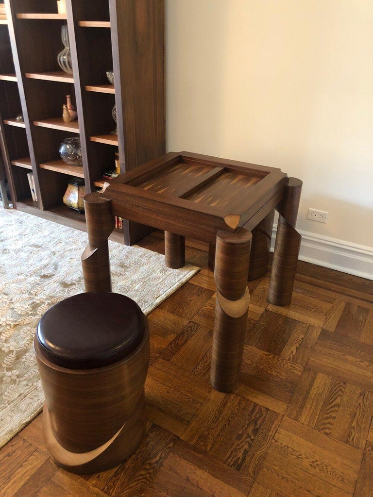 Grandmaster's Chess and Backgammon Table For Sale at 1stDibs