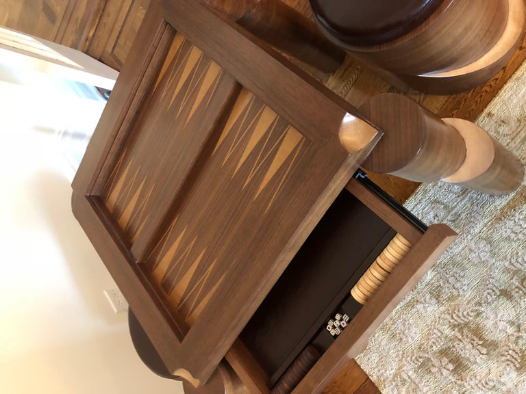 Grandmaster's Chess and Backgammon Table For Sale at 1stDibs