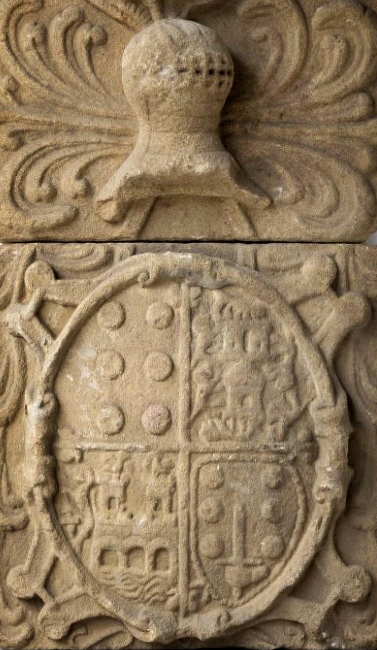 Granite Coat of Arms Portugal, 17th Century For Sale at 1stDibs