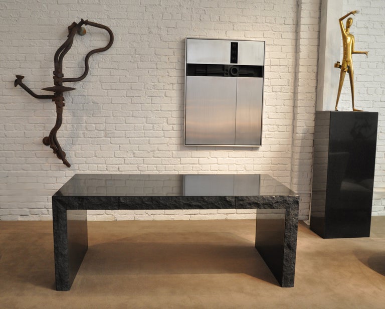 Granite Desk with Drawers by Michael Taylor at 1stDibs | granit desk ...