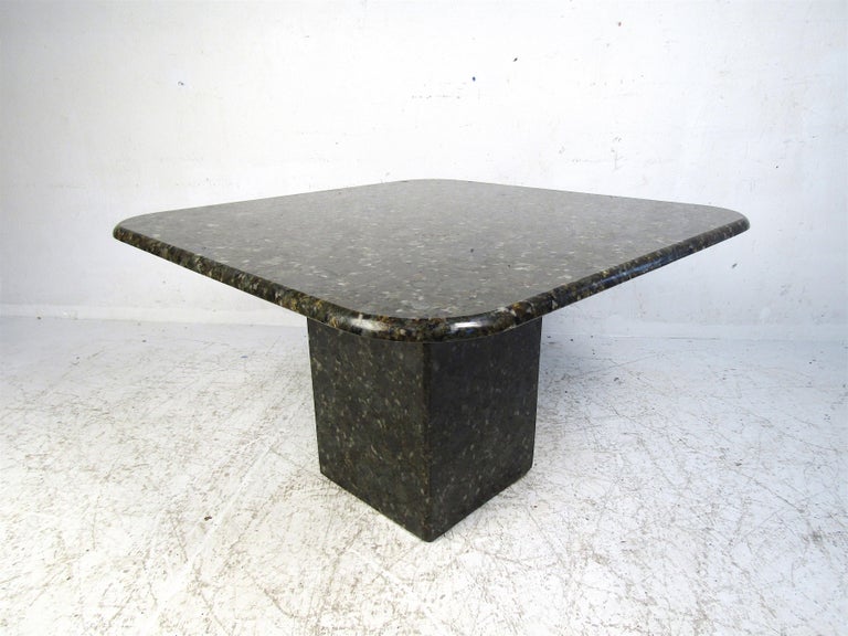 Granite Square Outdoor Dining Table For Sale at 1stDibs