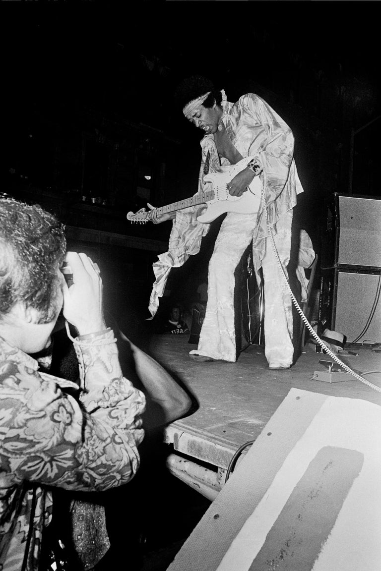 Grant Harper Reid Jimi Hendrix Bent Over Guitar On Stage Fine Art Print For Sale At 1stdibs
