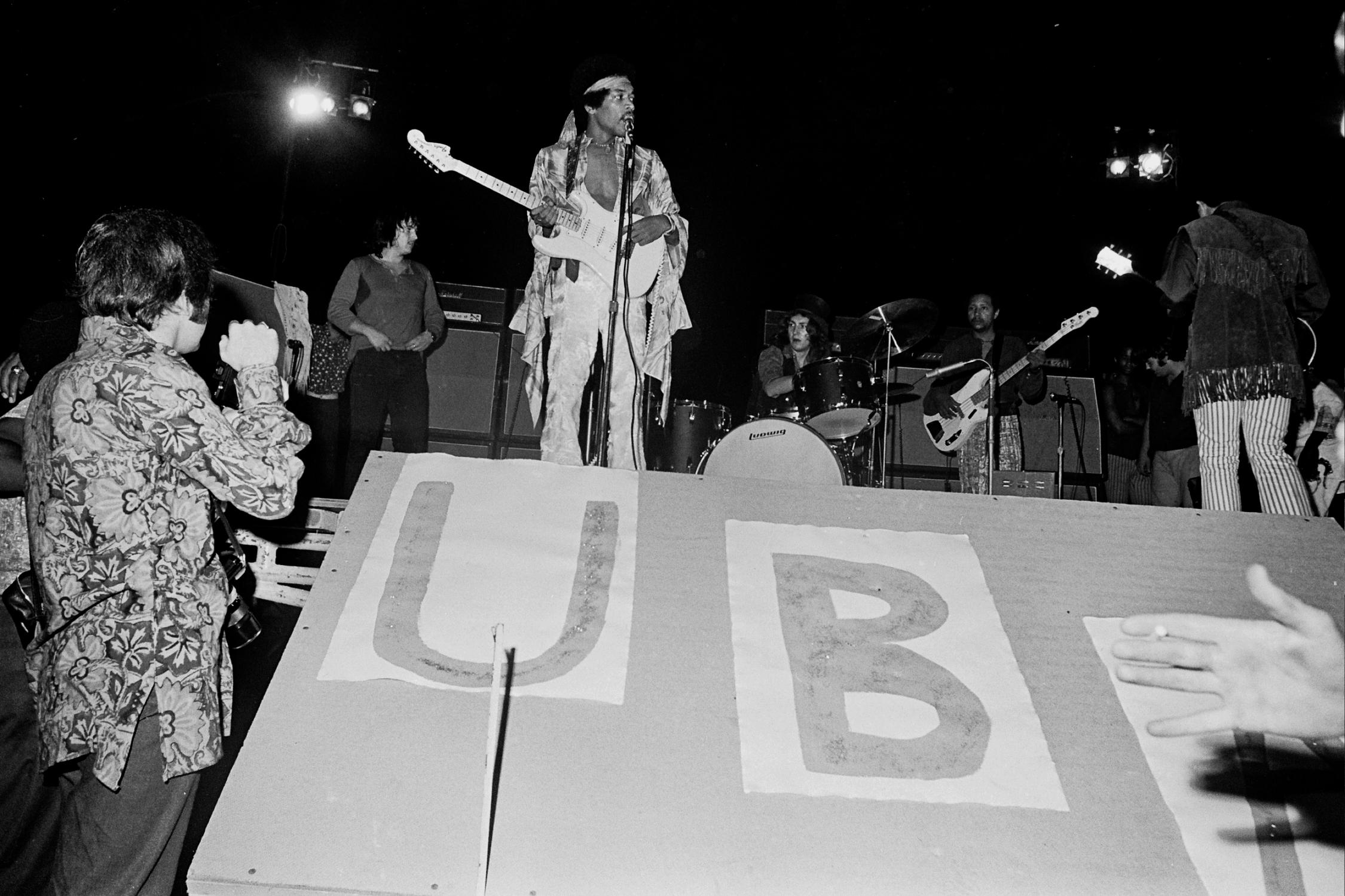 Grant Harper Reid - Jimi Hendrix Playing on Stage in Harlem Above ...