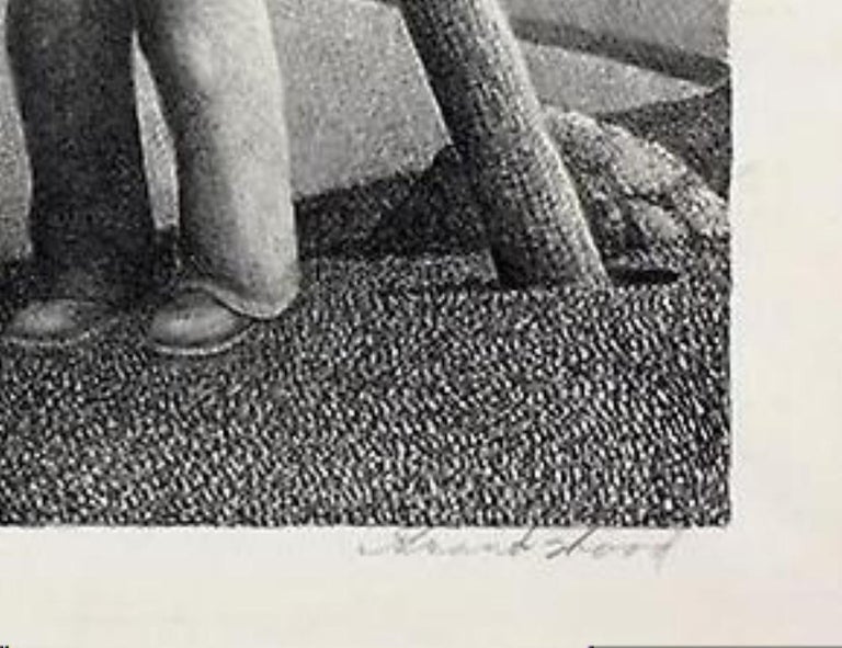 Grant Wood Lithograph, 1939, in the Spring at 1stDibs