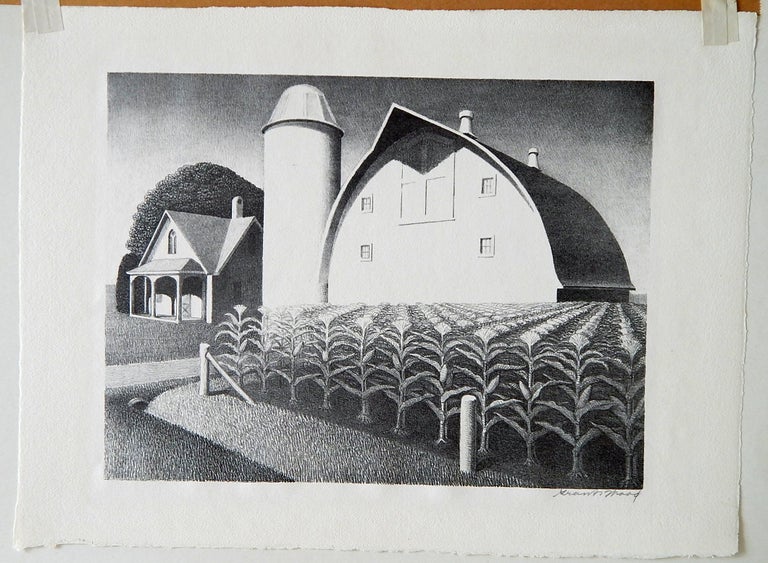 Grant Wood Original Stone Lithograph, 1938, “Fertility” at 1stDibs ...
