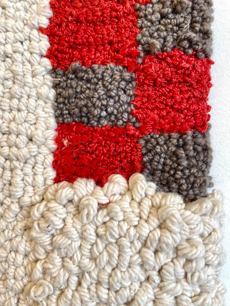 Graphic Hand Tufted Wall Hanging Textile Contemporary Minimalism For ...